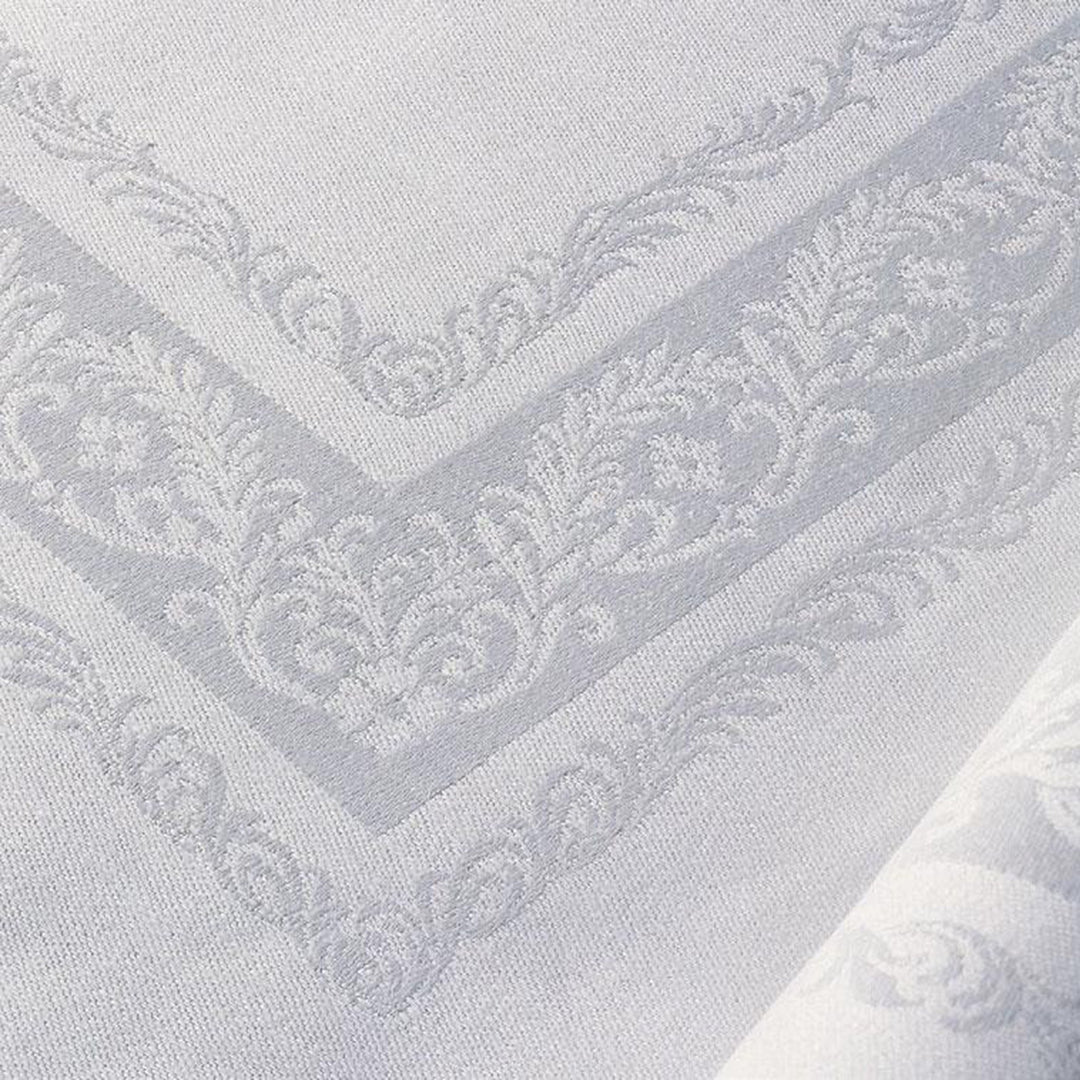 Fine Scroll Double Damask Irish Linen Tablecloth Luxury Table Linen